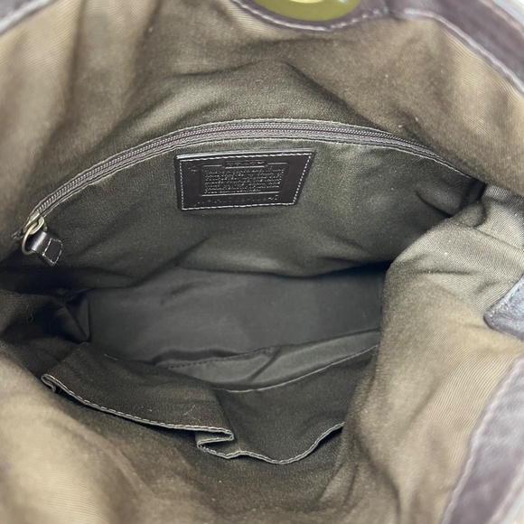 Coach | Bags | Coach Chelsea Brown Pebbled Leather Turnlock Hobo ...